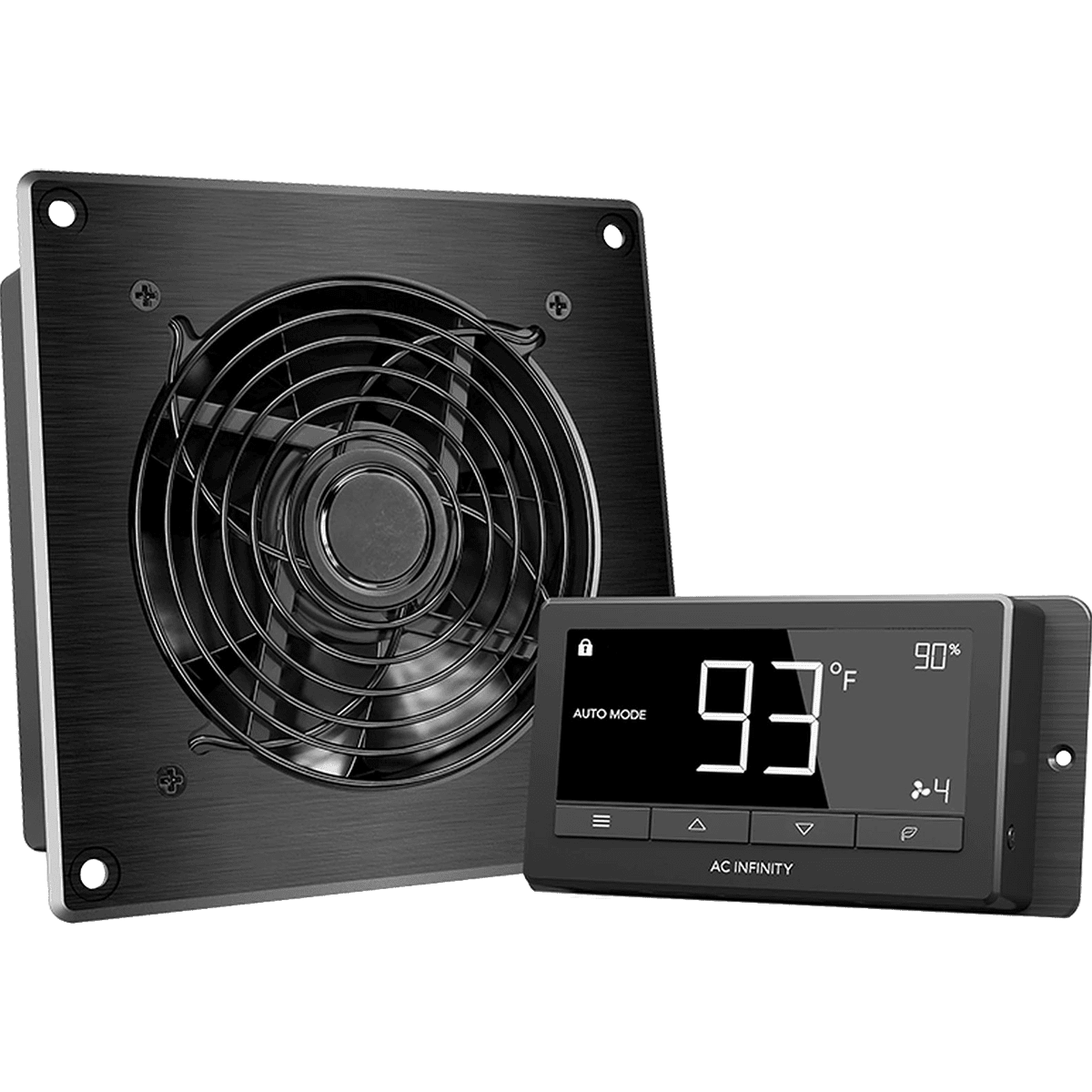 AC Infinity AIRTITAN T3 6-In Ventilation Fan w/ Temperature & Humidity ...