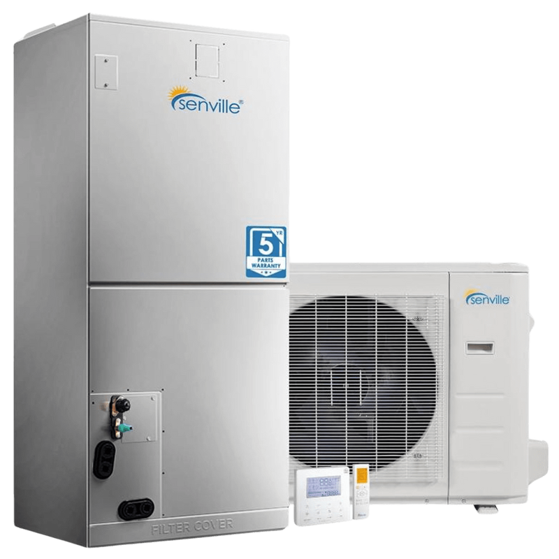 Senville 24,000 BTU 2 Ton Central Split Inverter Ducted System Heat Pu ...