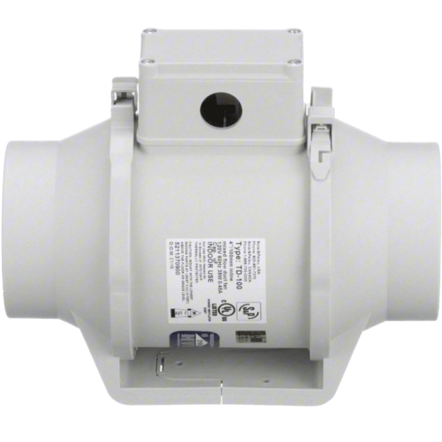 S&P TD-150 6-inch Mixed Flow Inline Duct Fan – Sylvane